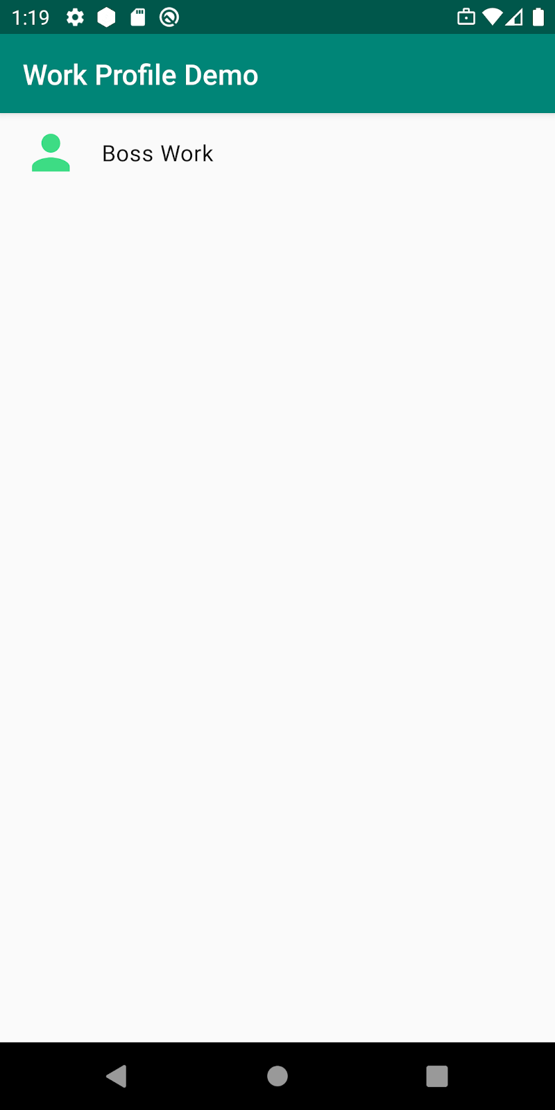 Cómo compilar una app que se ejecuta en un perfil de trabajo