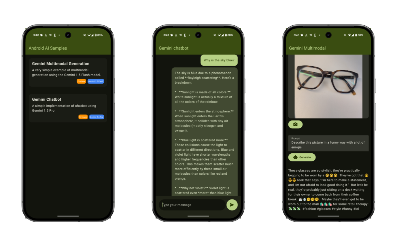 Samples | AI | Android Developers