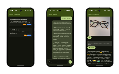 Samples | AI | Android Developers