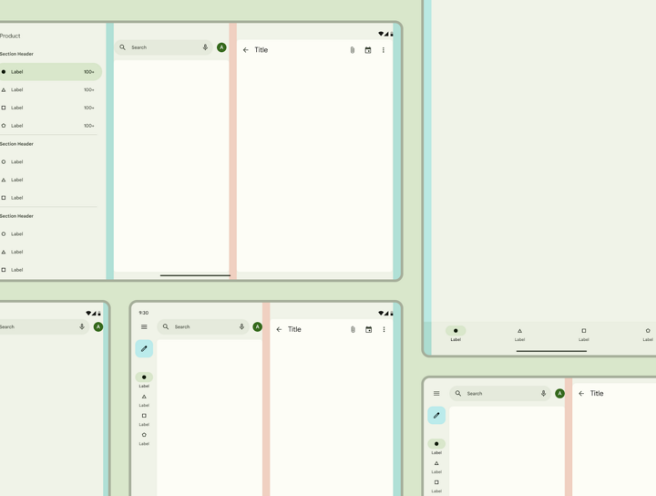 使用 Material Design 设计自适应布局 | Android Developers