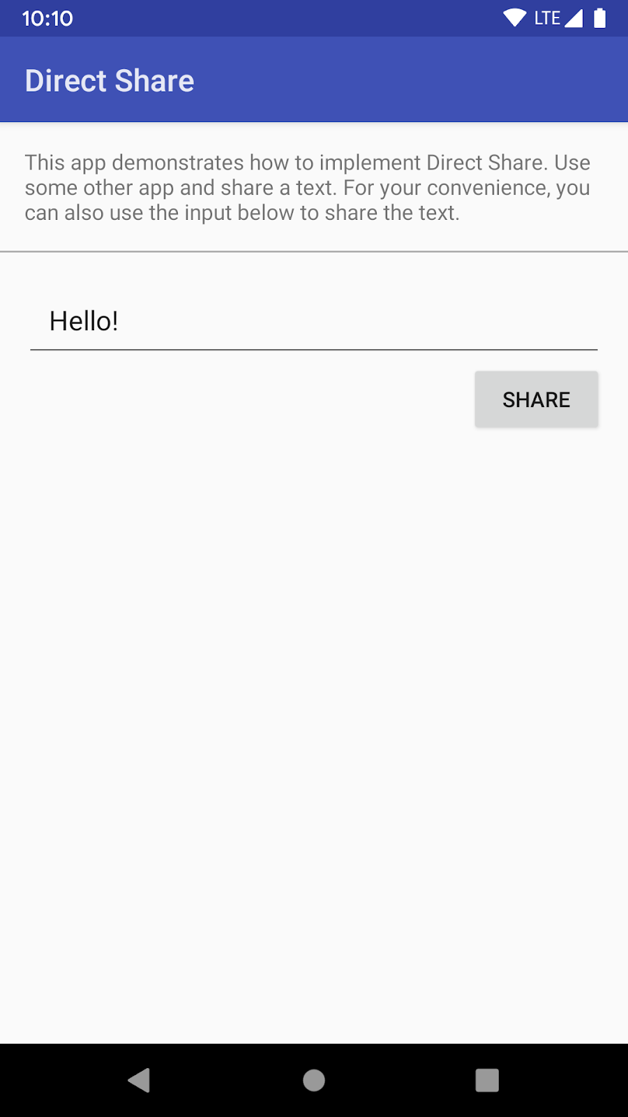 (Deprecated) Direct Share to an Android app | Android Developers