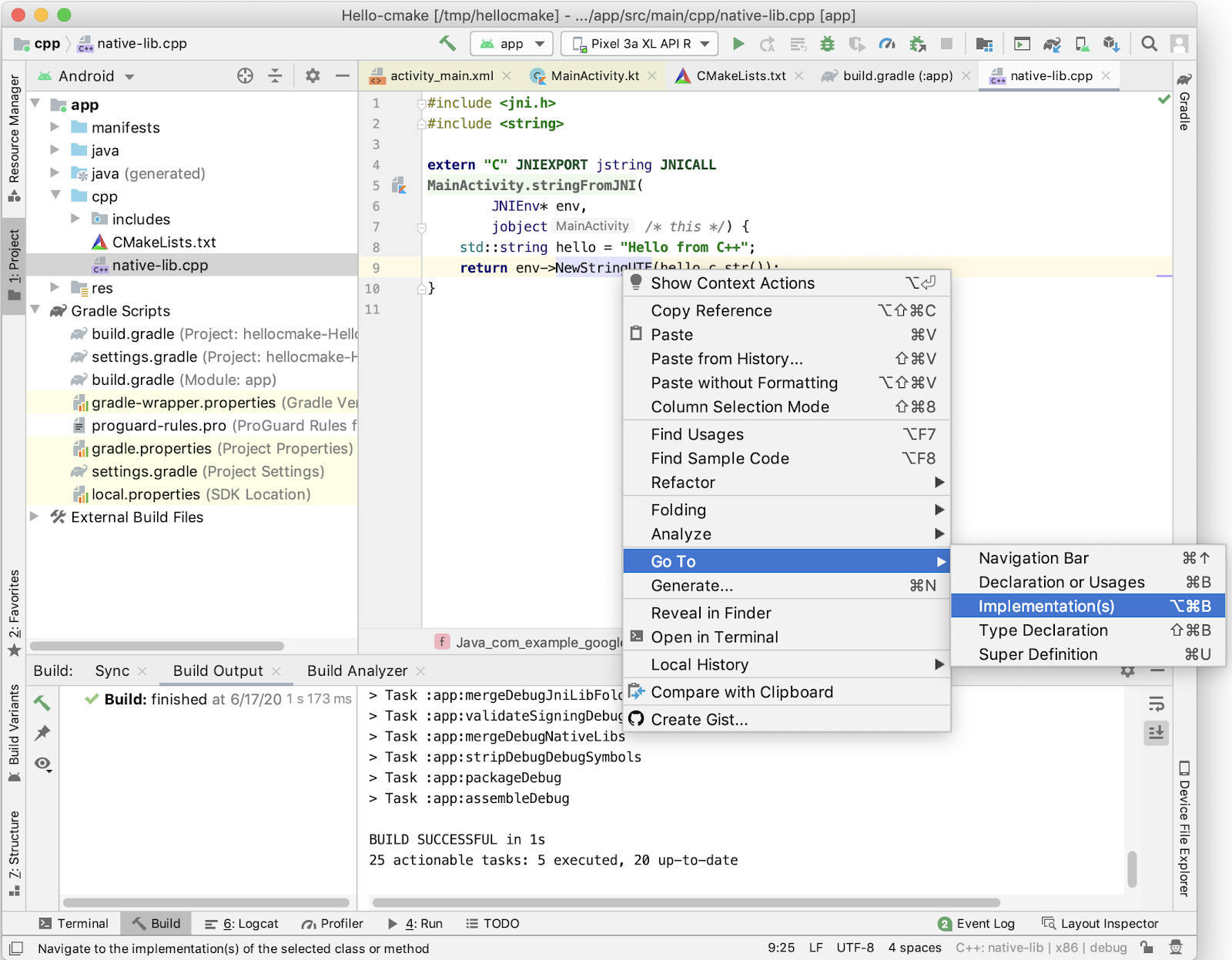 Create Hello CMake With Android Studio Android Developers Create Hello CMake With Android Studio Android Developers