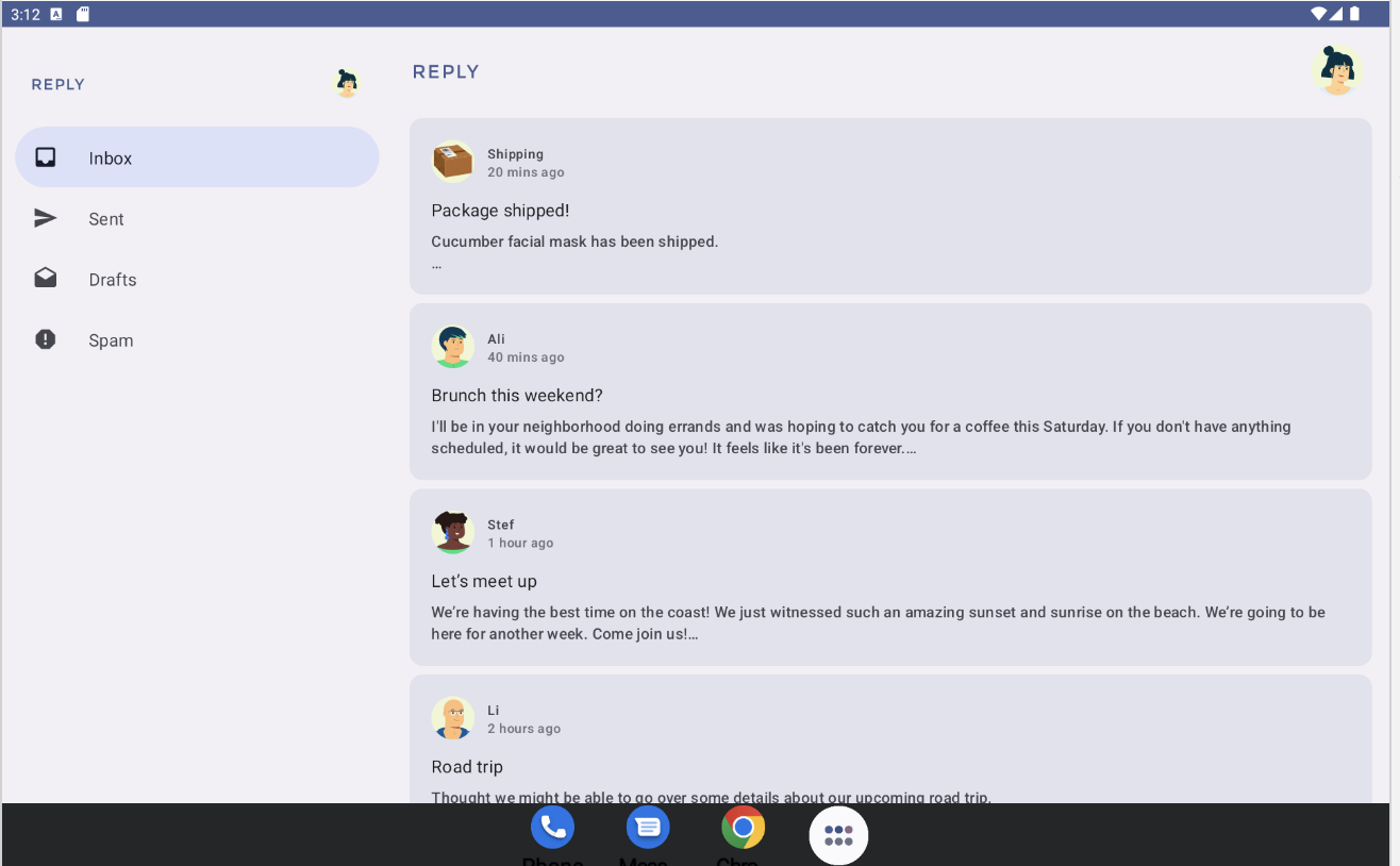 Mem-build aplikasi dengan tata letak adaptif | Android Developers