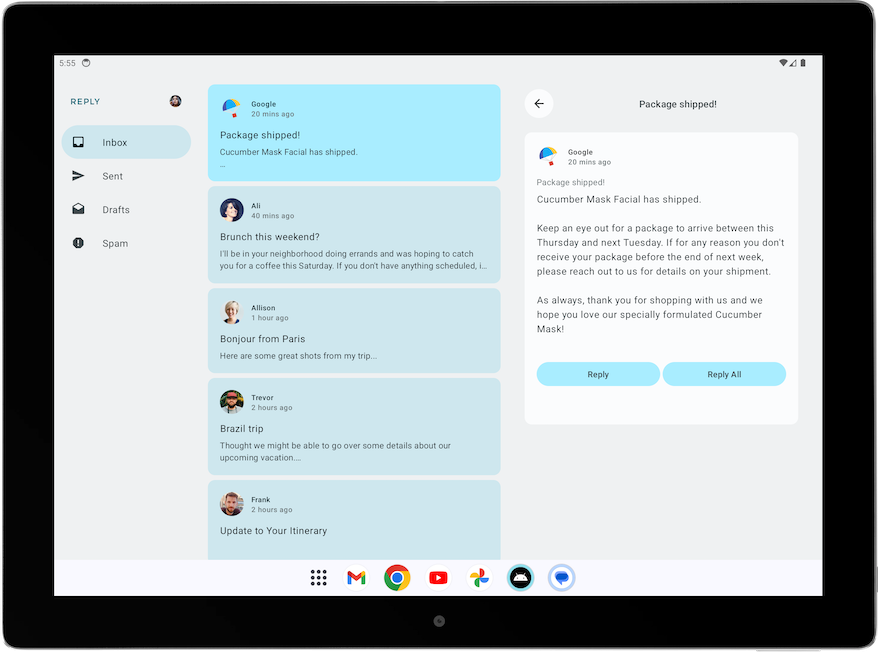Créer une application avec une mise en page adaptative | Android Developers