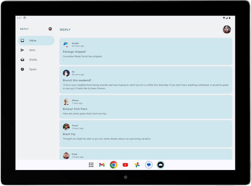 Créer une application adaptative avec la navigation dynamique | Android Developers