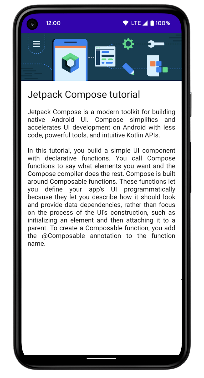 Praktik: Dasar-Dasar Compose | Android Developers