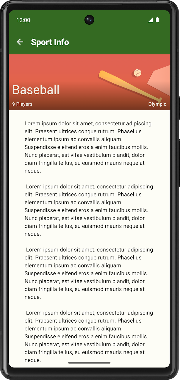 Practice: Build Sports app | Android Developers