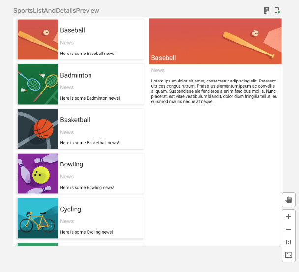 Exercício: criar o app Sports | Android Developers