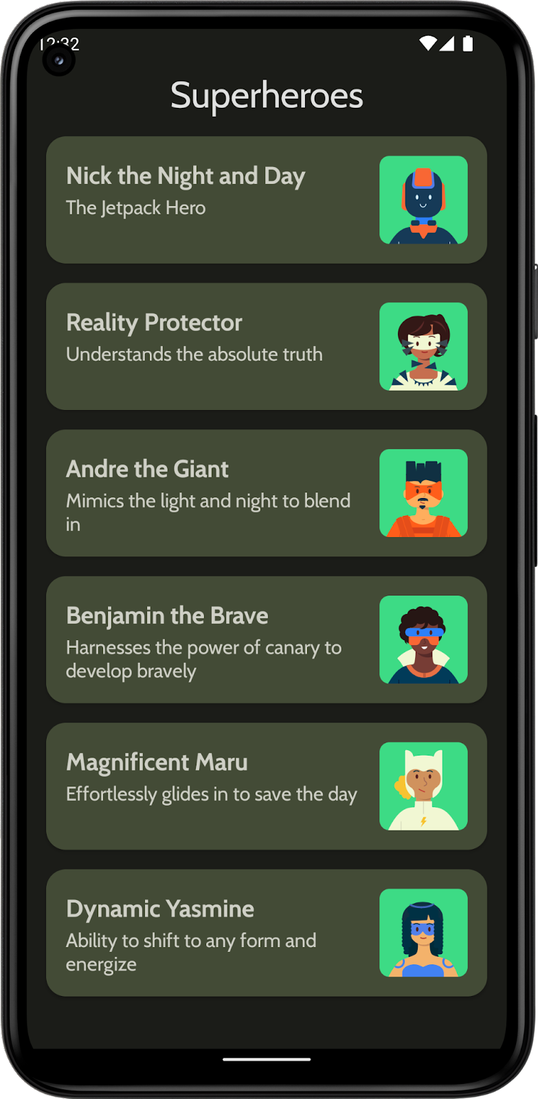 Latihan: Membuat aplikasi Superhero | Android Developers