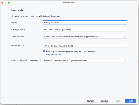 Créer une application simple avec des composables textuels | Android Developers