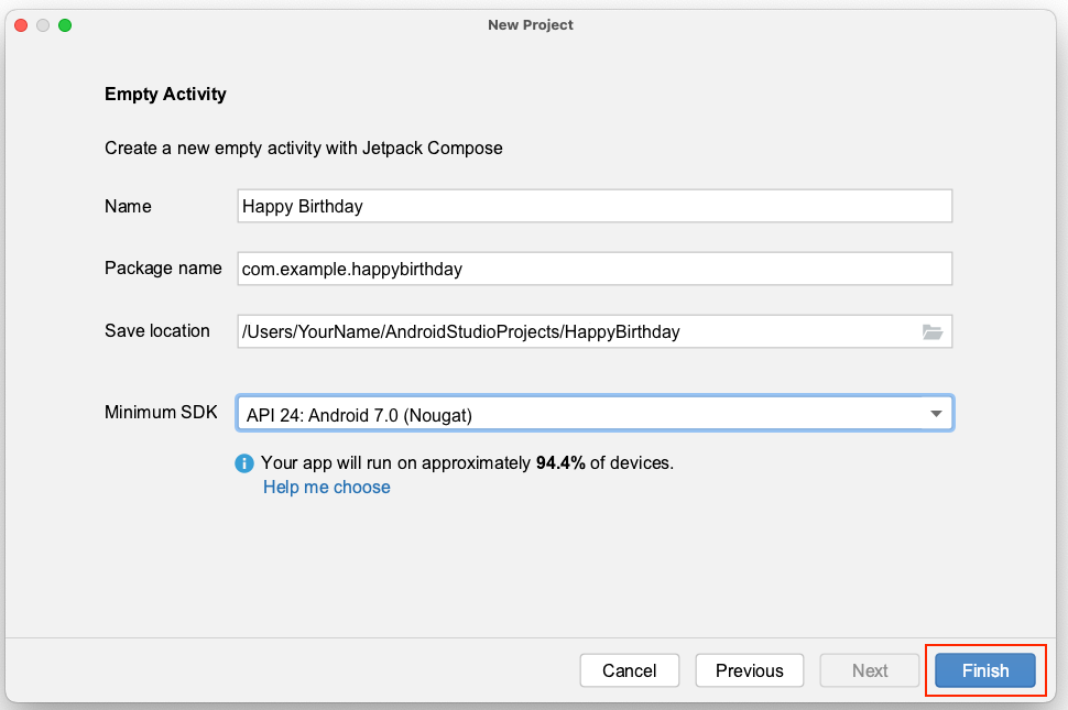 Build a simple app with text composables | Android Developers