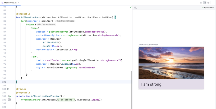 Add a scrollable list | Android Developers