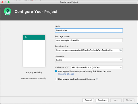 Créer une application interactive : Dice Roller | Android Developers