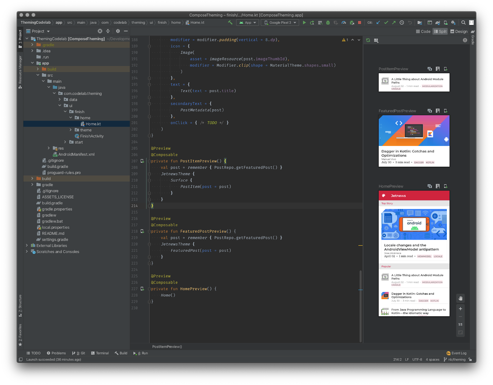 Jetpack Compose 主题设置 Android Developers