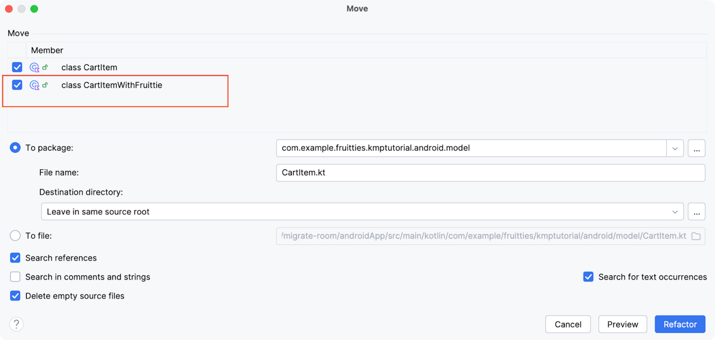 Migrar apps atuais para o KMP do Room | Android Developers