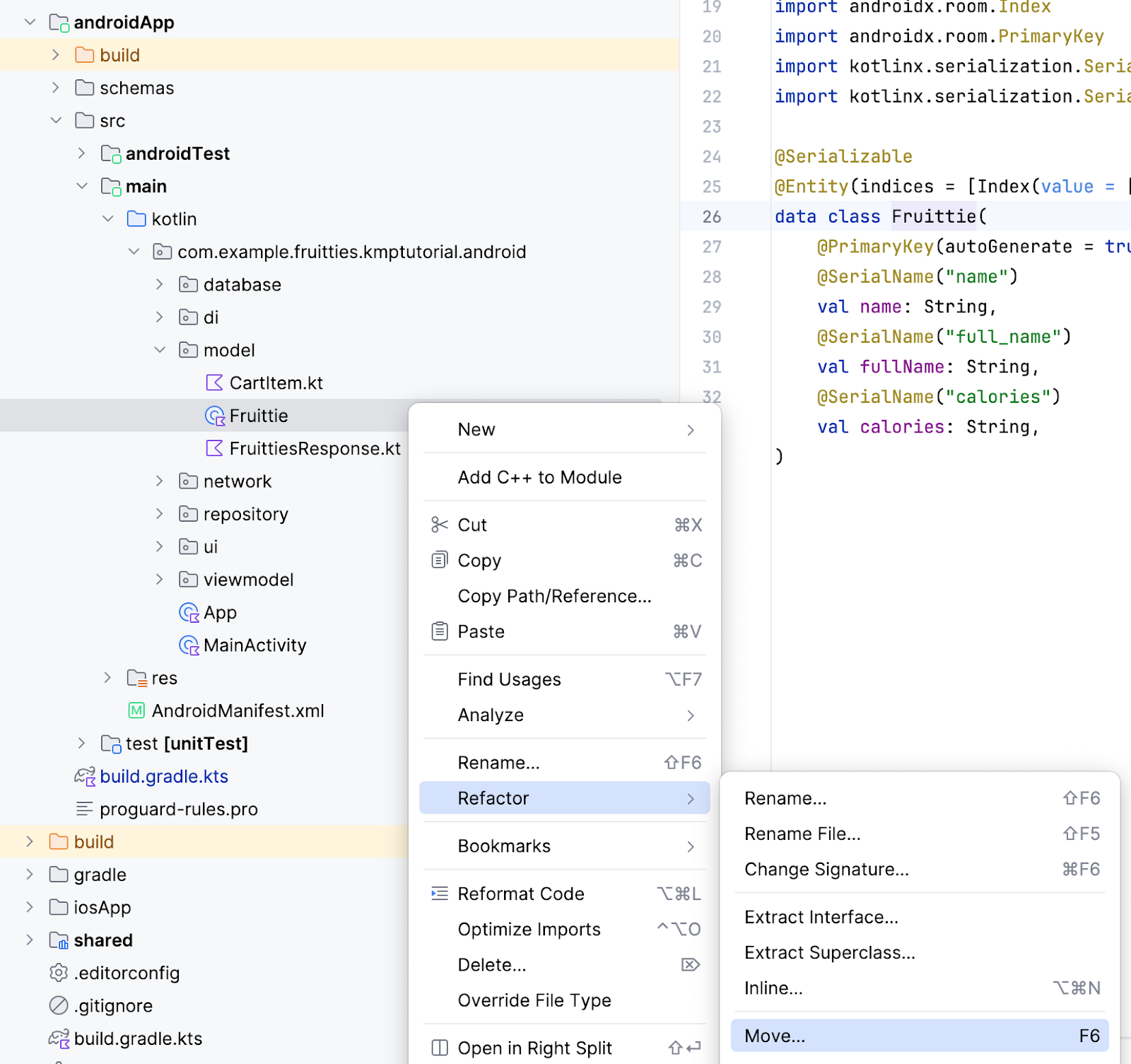 Migrar apps atuais para o KMP do Room | Android Developers