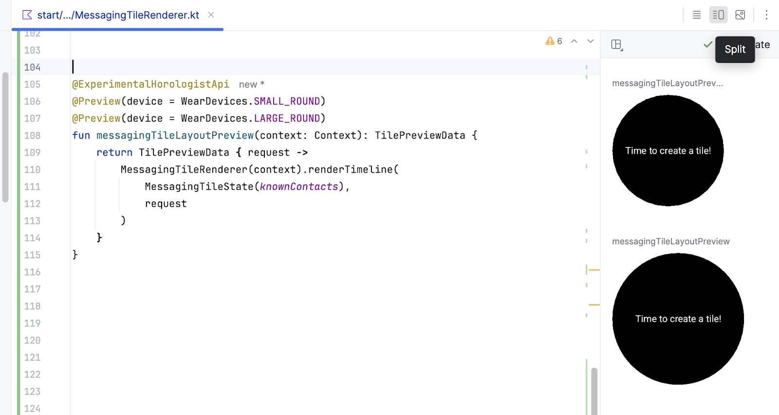 Create your first Tile in Wear OS | Android Developers