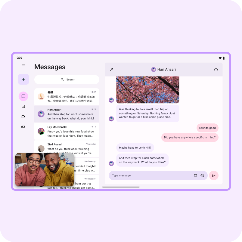 Social media multi-tasking | Gallery | Android Developers