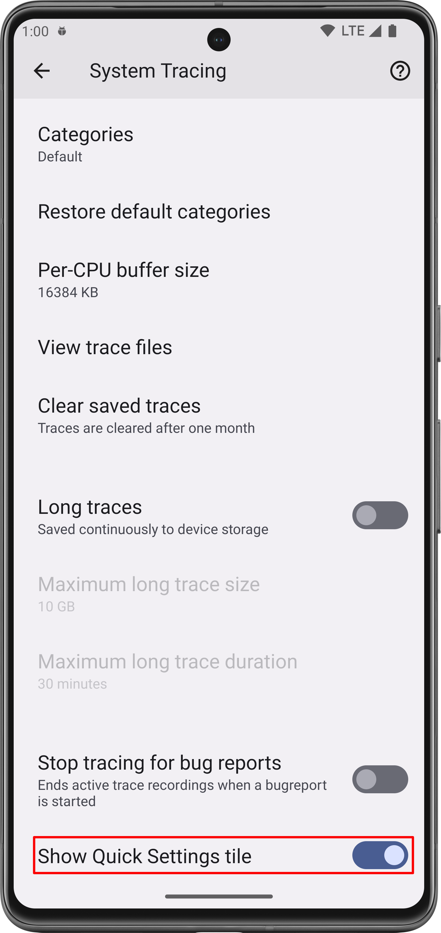 Gerar um rastro do sistema em um dispositivo | App quality | Android Developers